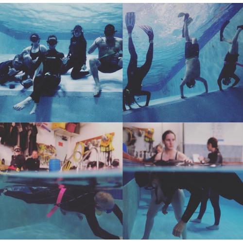 Freediver Pool Training
